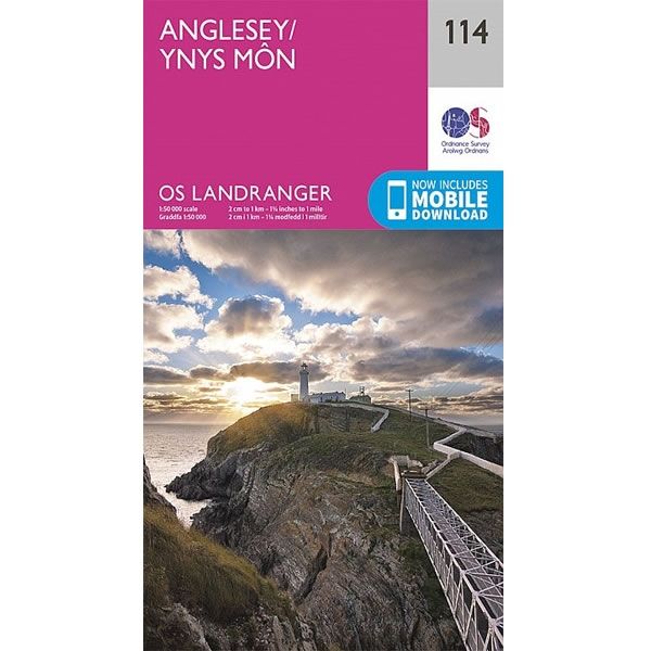OS Landranger Map 114, Anglesey – Climb Europe