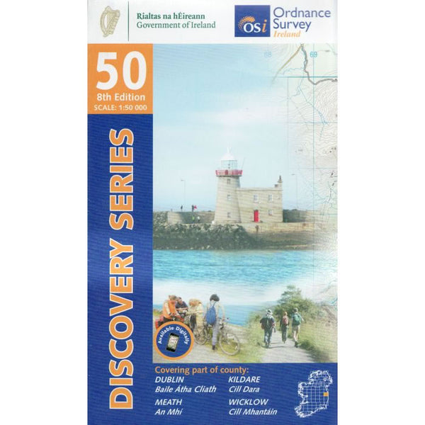 Irish Discovery Map 50, Dublin, Kildare, Meath and Wicklow – Climb Europe