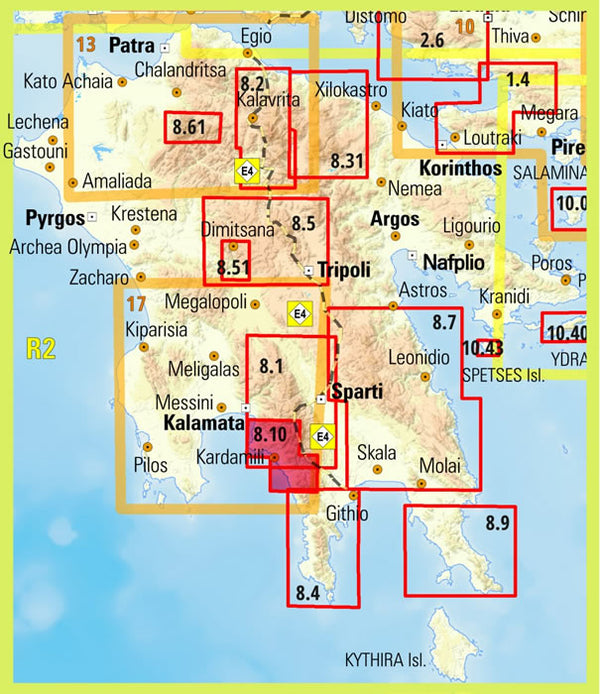 Exo Mani Walking and Hiking Map – Climb Europe