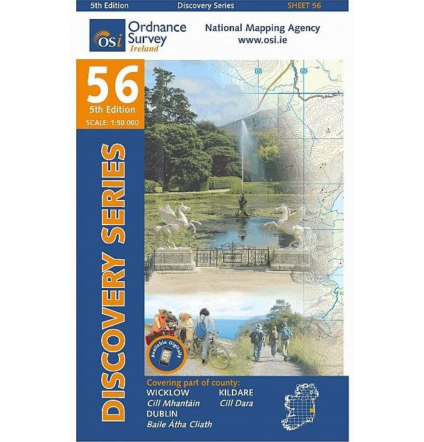Irish Discovery Map 56, Wicklow, Dublin and Kildare – Climb Europe