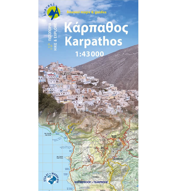 Karpathos and Saria Walking Map [10.51] – Climb Europe
