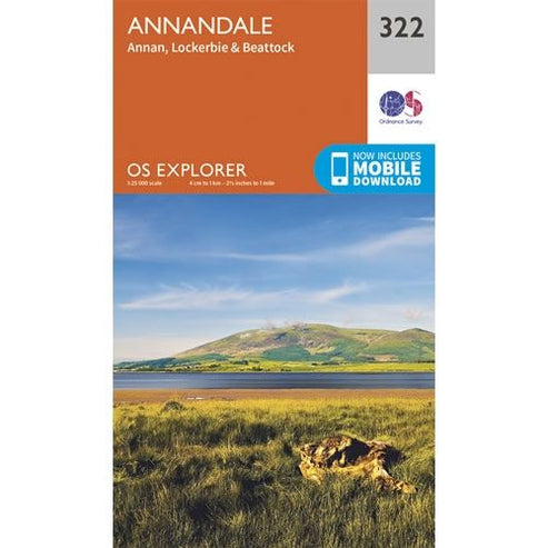 OS Explorer Map 322 - Annandale, Annan, Lockerbie and Beattock – Climb ...