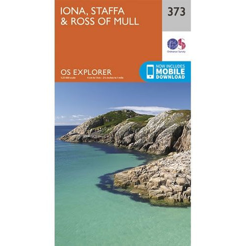 OS Explorer Map 373 - Iona, Staffa and Ross of Mull – Climb Europe
