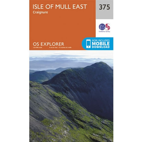 OS Explorer Map 375 - Isle of Mull East and Craignure – Climb Europe