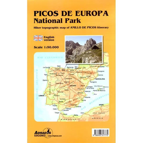 Picos de Europa National Park Map – Climb Europe